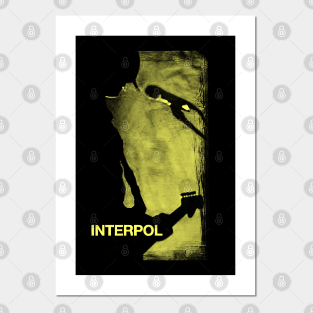 Interpol || Yellow Retro Fan Art Design - Interpol - Posters and Art Prints | TeePublic